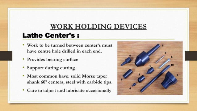 Various work holding devices | PPTX