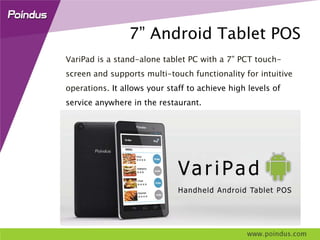 VariPad: 7” Handheld Android Tablet POS | PPT