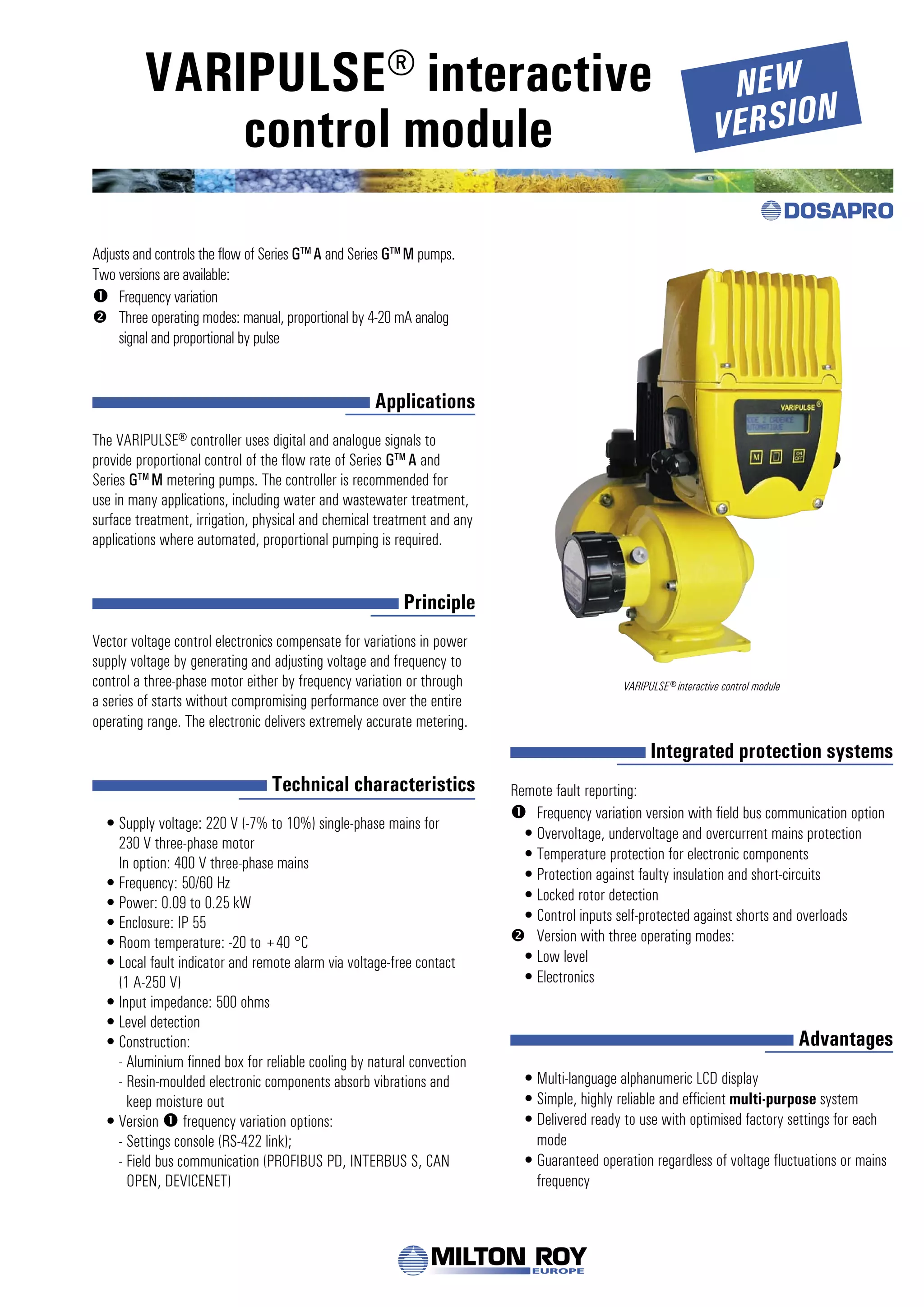 Varipulse - Milton Roy | PDF