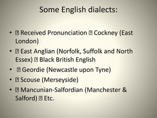 Varities in sociolinguistics | PPTX