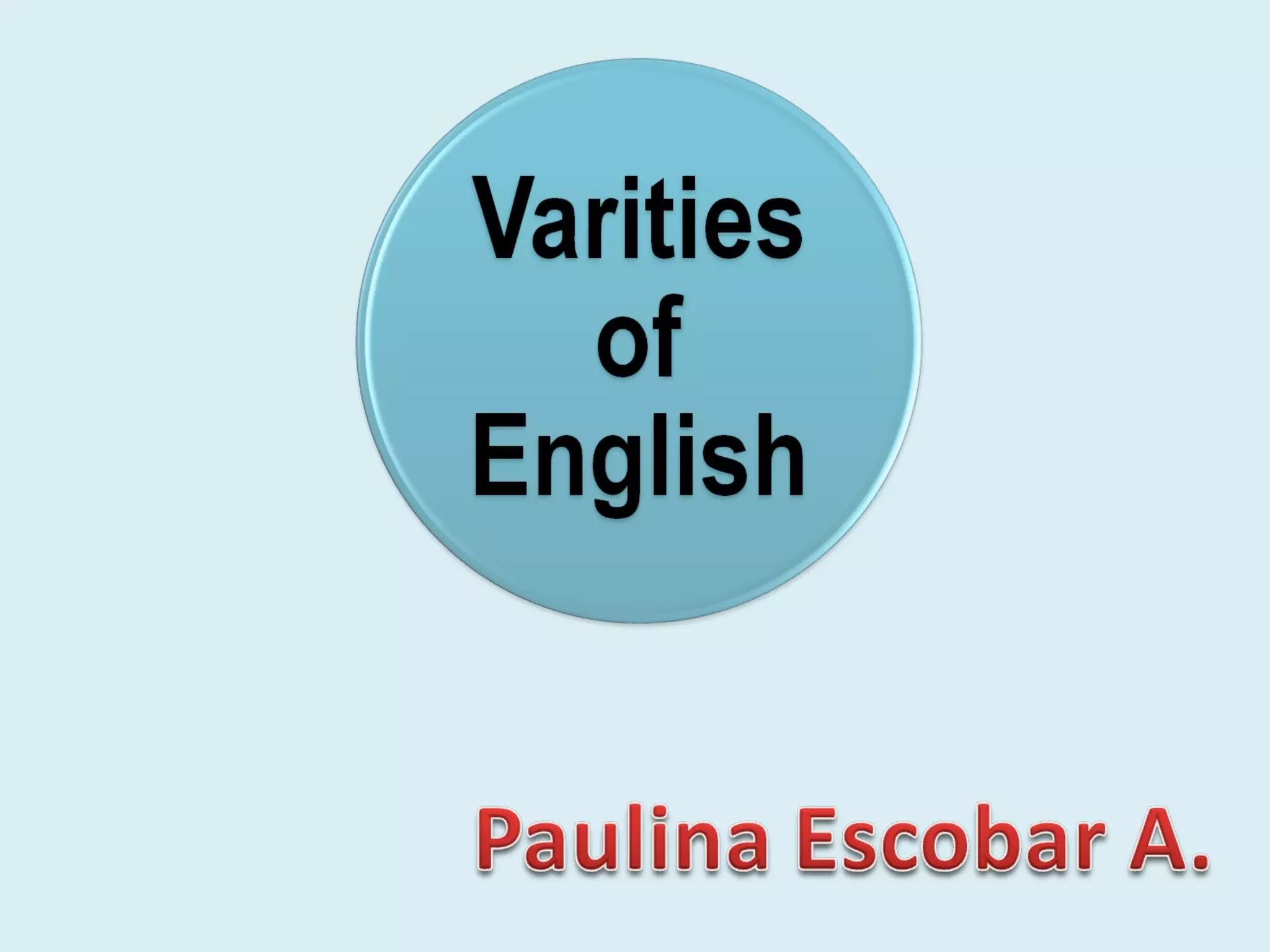 Varities of english | PPT