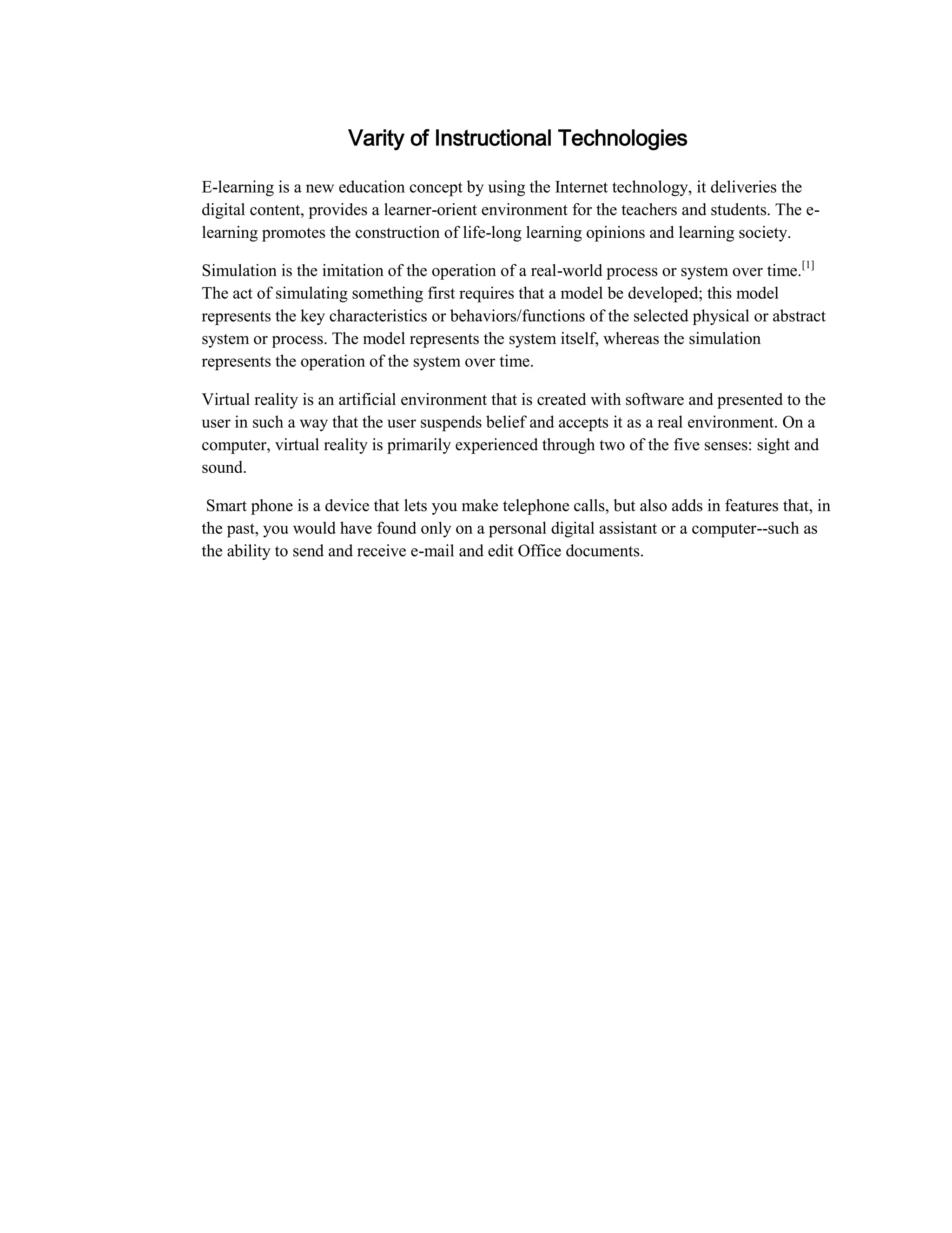 Varity of new technology | PDF