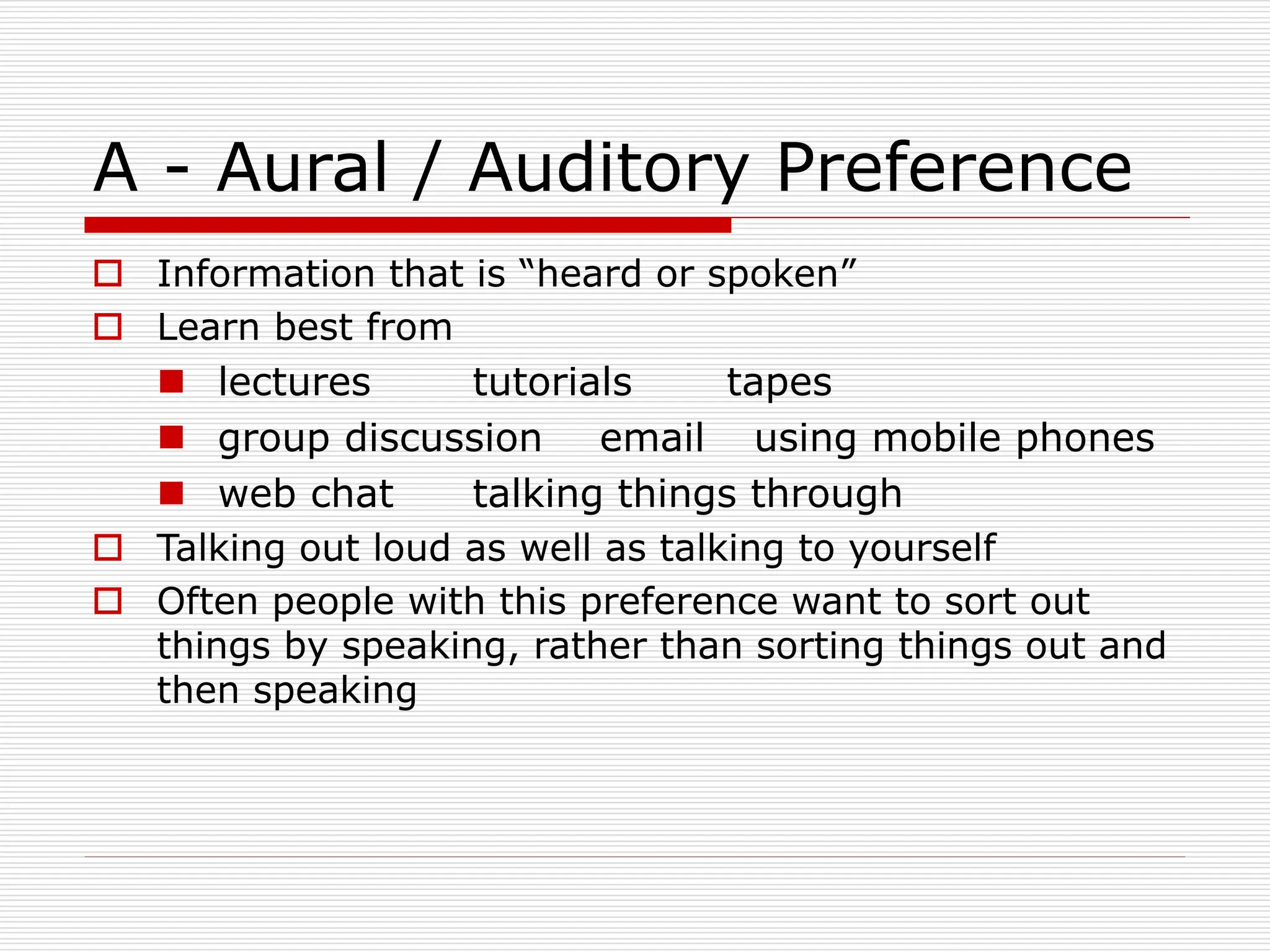 A guide to several types learning styles.ppt