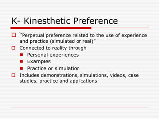 A guide to several types learning styles.ppt