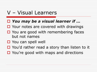 A guide to several types learning styles.ppt