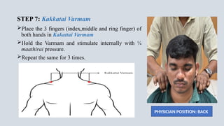 VARMAM Standard of procedure for the varmam related to head | PPTX