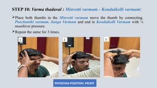 VARMAM Standard of procedure for the varmam related to head | PPTX