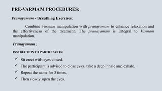 VARMAM Standard of procedure for the varmam related to head | PPTX