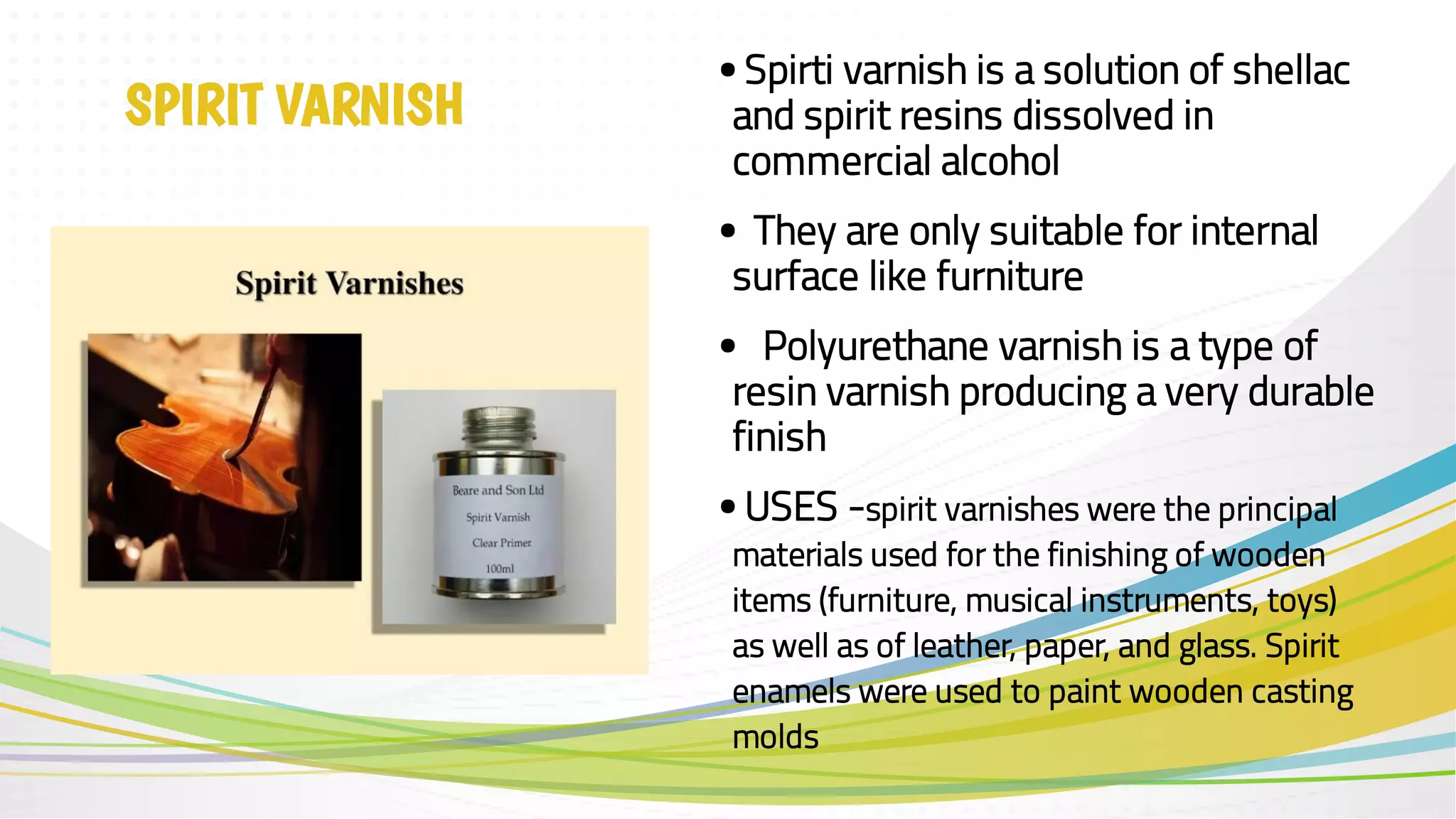 Types of Varnishes | PDF
