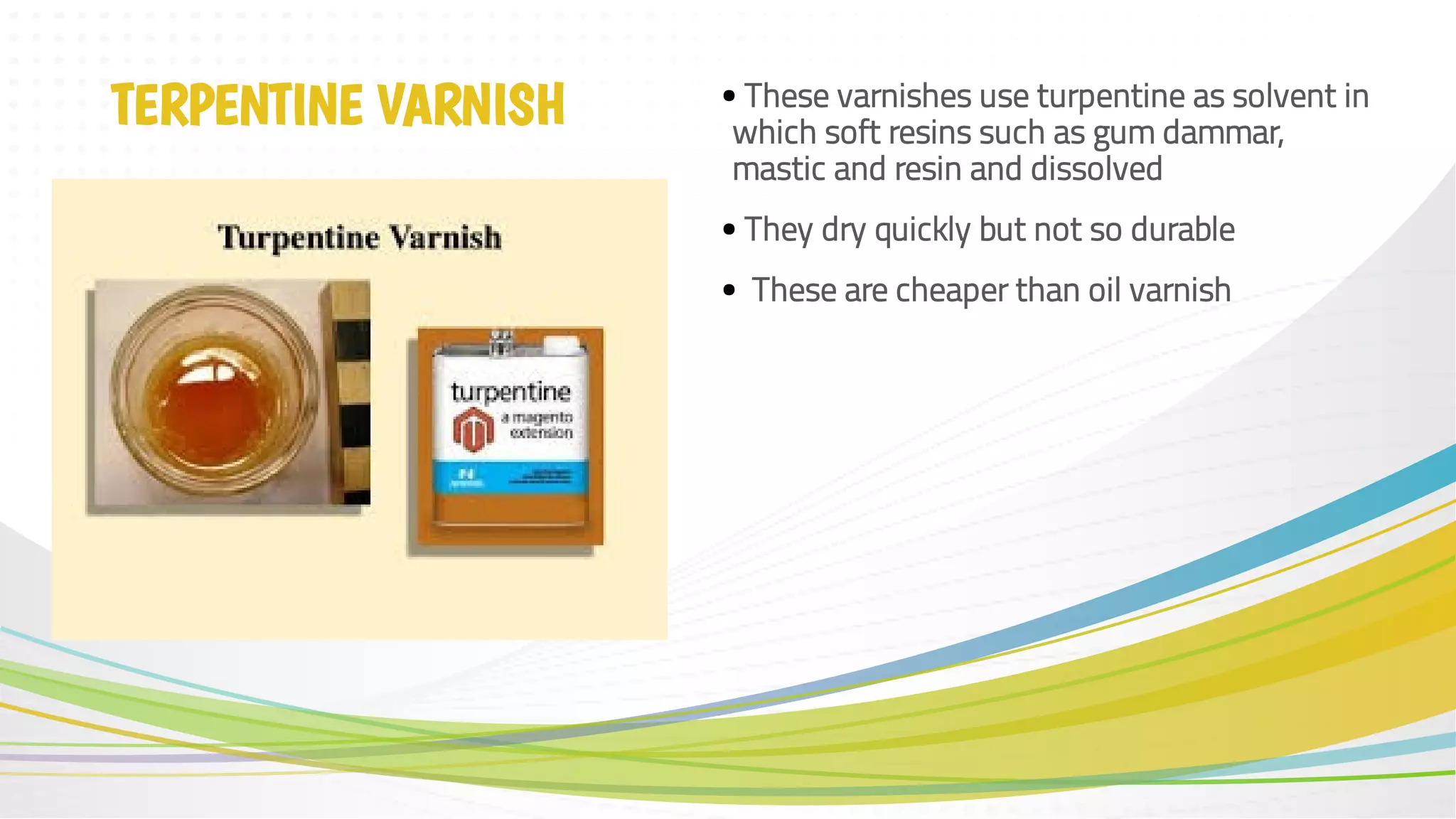 Types of Varnishes | PDF
