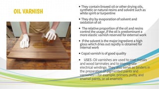 Types of Varnishes | PDF