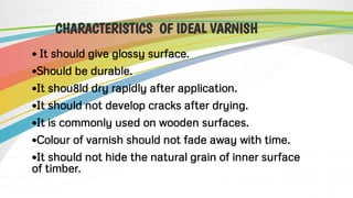 Types of Varnishes | PDF