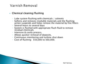 Varnish in turbine lube | PDF