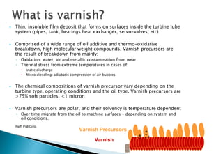 Varnish in turbine lube | PDF