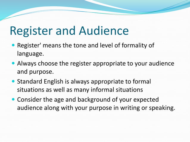 Voice Audience Register Purpose | PPTX