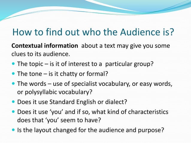 Voice Audience Register Purpose | PPTX