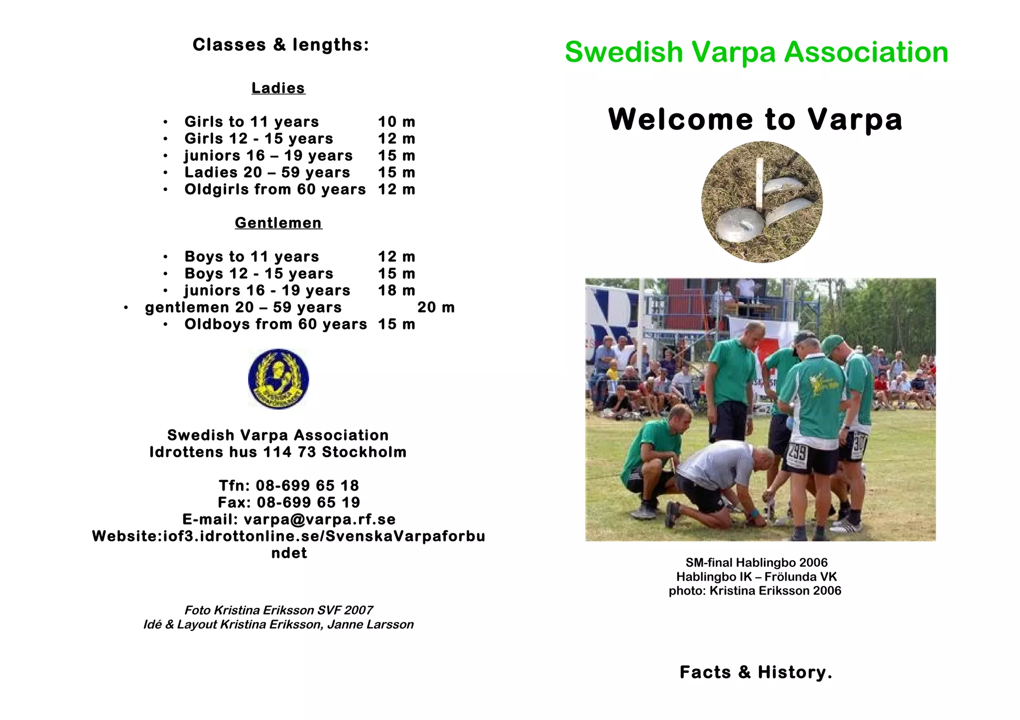 The Swedish Varpa Association - Kim Niklas | DOC