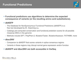 Using VarSeq to Improve Variant Analysis Research Workflows | PDF | Databases | Computer ...