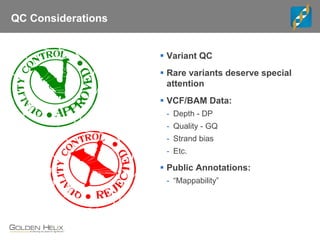 Using VarSeq to Improve Variant Analysis Research Workflows | PDF | Databases | Computer ...