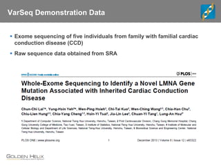 Using VarSeq to Improve Variant Analysis Research Workflows | PDF | Databases | Computer ...