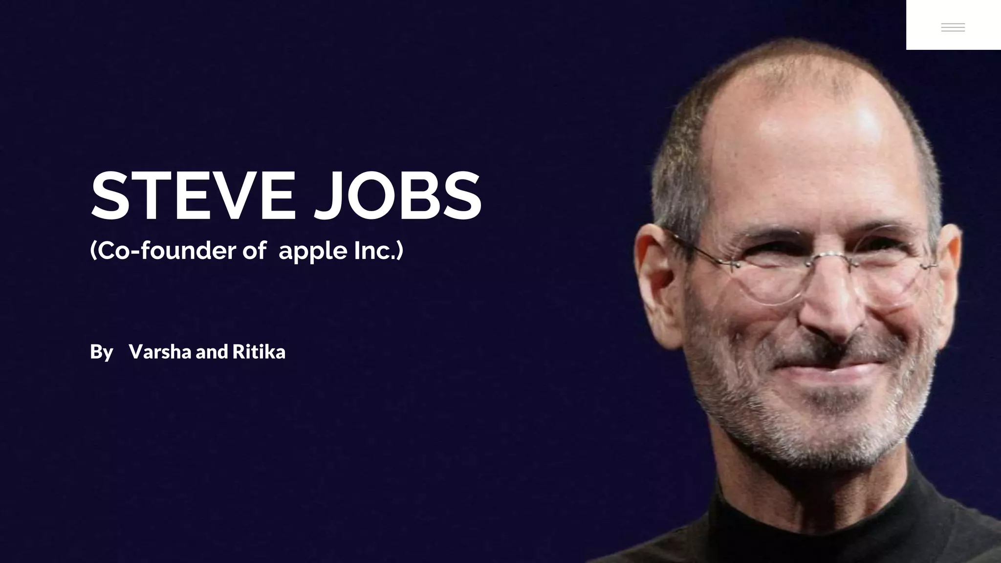 Presentation on Steve Jobs. | PPT