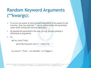 Functions in Python | PPTX
