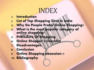 ONLINE SHOPPING (by Varsha Phophalia) | PPTX