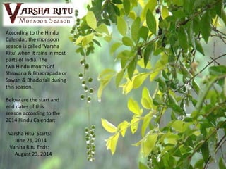 Varsha ritu | PPTX