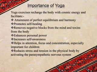 Yoga ppt | PPTX