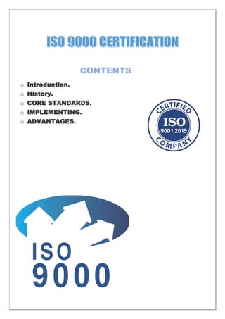 ISO 9000 certification(Quality Management System) | PDF