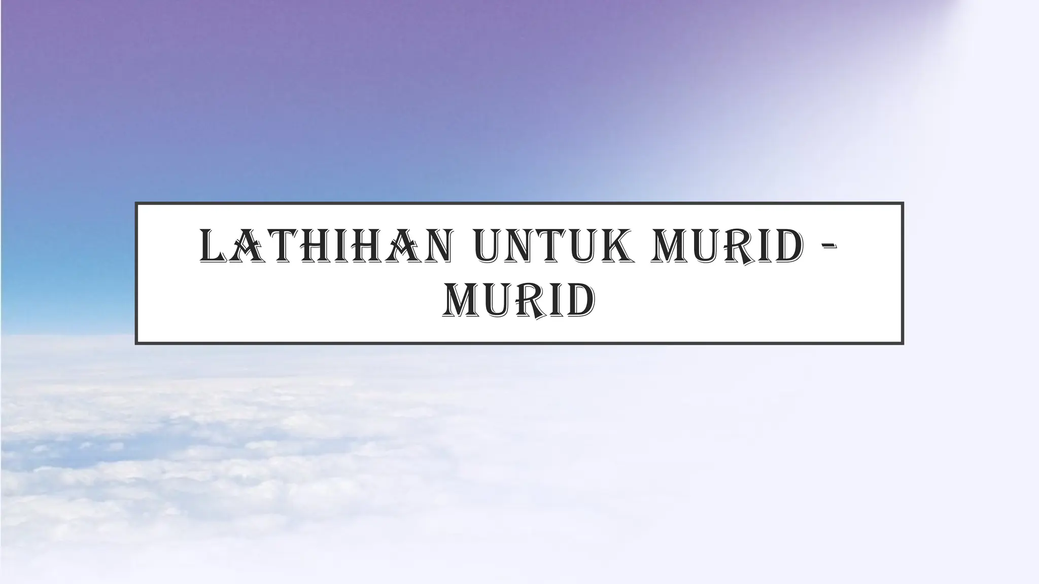 latihan bahasa melayu powerpoint tatabahasa tahap 2 | PPTX