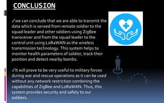 Soldier Health Monitoring and Position Tracking using LoRa ...