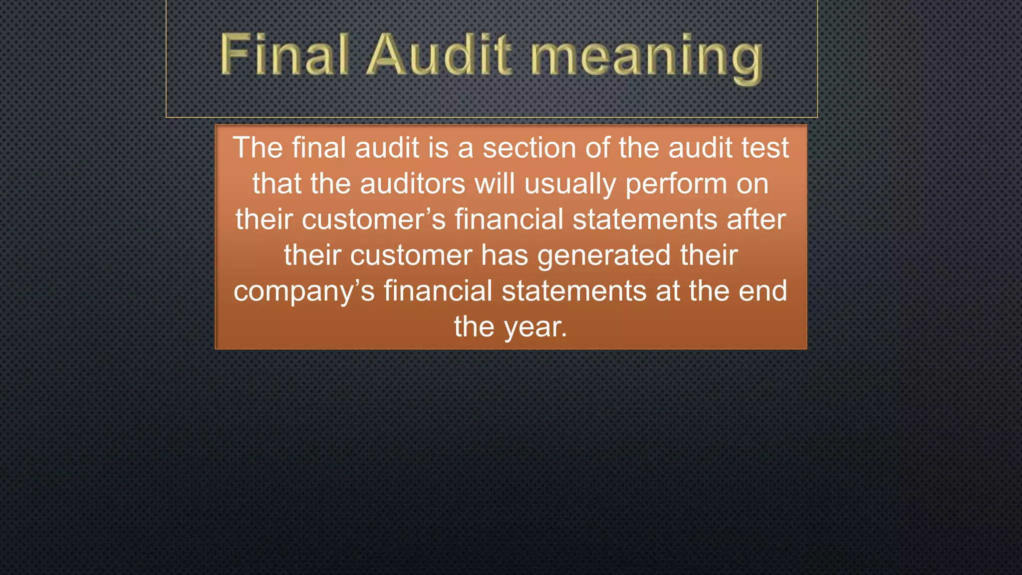 Final Audit Pptx