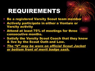 Varsity Scout Presentation | PPT