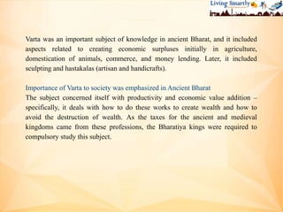 Varta – References In Ancient Bharatiya Scriptures | PPTX