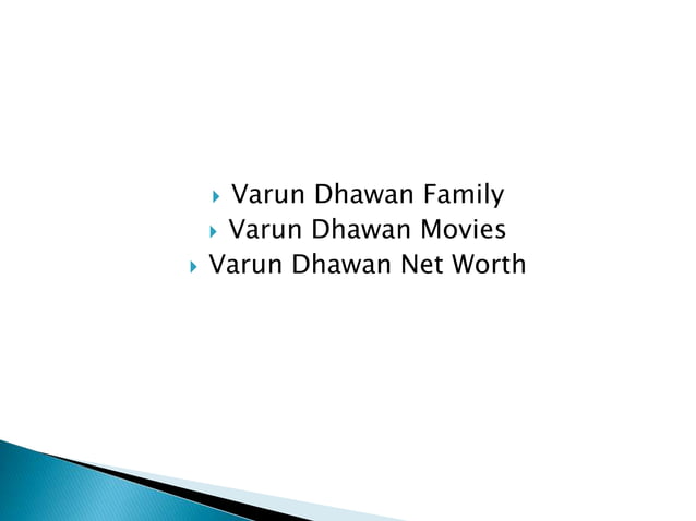 Varun height | PPT