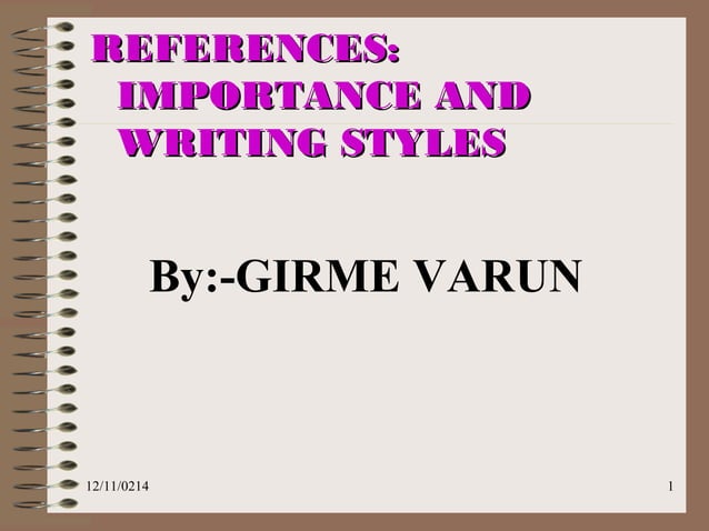 References-Importance and writing Style | PPT | Publishing Industry | Industries