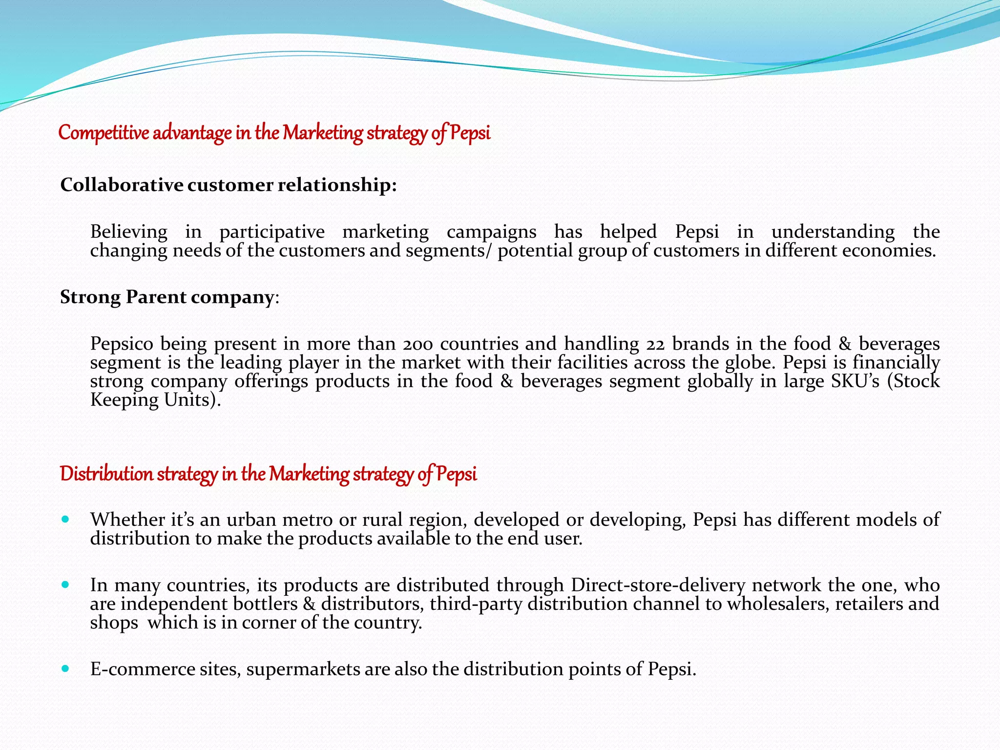 Varun beverages Pepsi presentation | PPTX