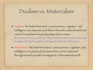 Materialism Vs Spiritualism | KEY