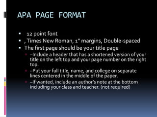 modern language association formats | PPTX