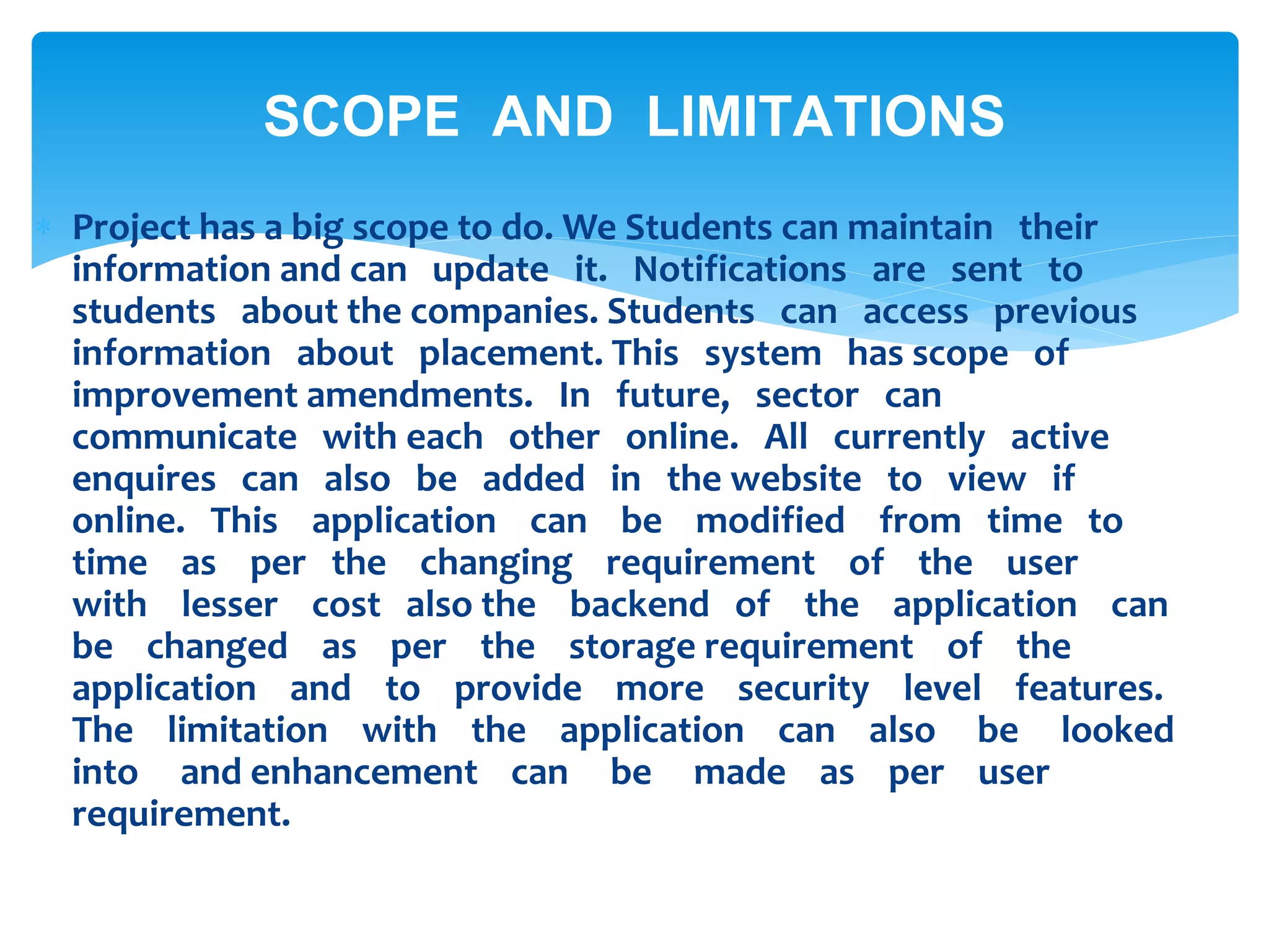 Placement Cell project | PPTX