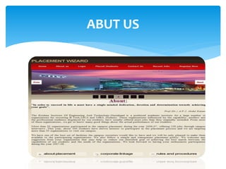 Placement Cell project | PPTX