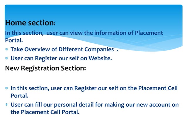 Placement Cell project | PPTX | Resume Writing and Advice | Job Search