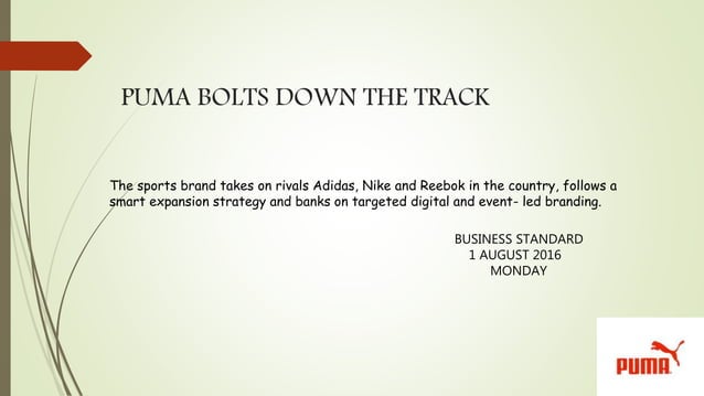 Marketing Strategy Of PUMA | PPTX | Business | Business and Finance