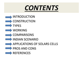 Varun sharma solar cell presentation seminar | PPT