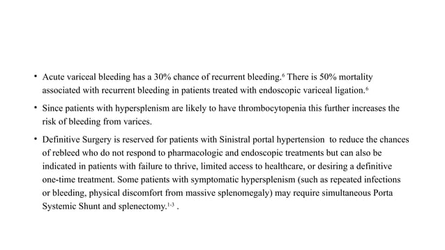 SPLENECTOMY WITH OESOPHAGOGASTRIC DEVASCULARIZATION IN PORTAL ...