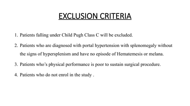 SPLENECTOMY WITH OESOPHAGOGASTRIC DEVASCULARIZATION IN PORTAL ...