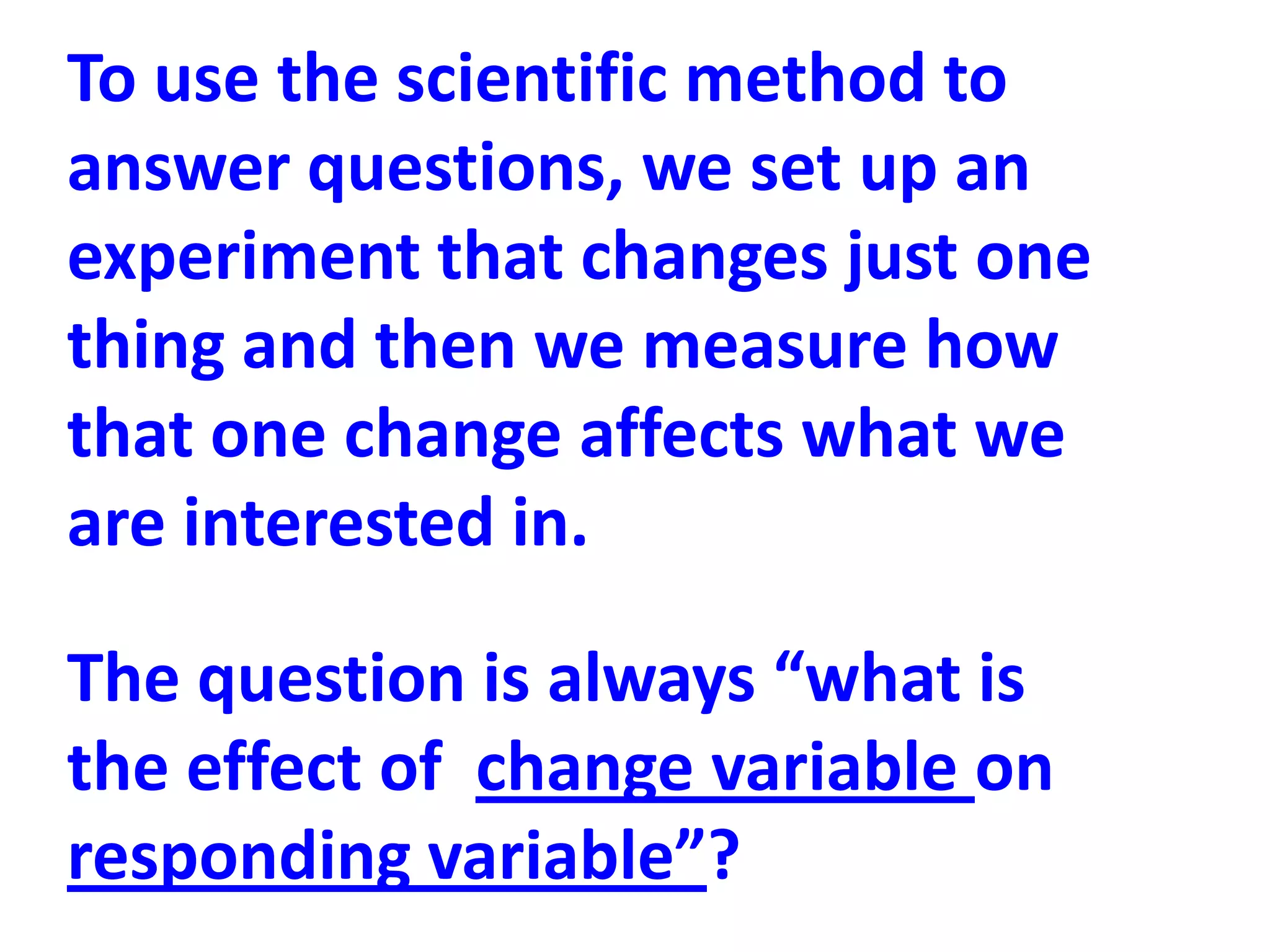 Scientific Method Variables (Teach) | PPTX
