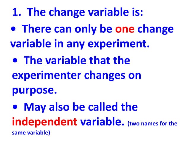 Scientific Method Variables (Teach) | PPT