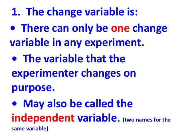 Scientific Method Variables (Teach)